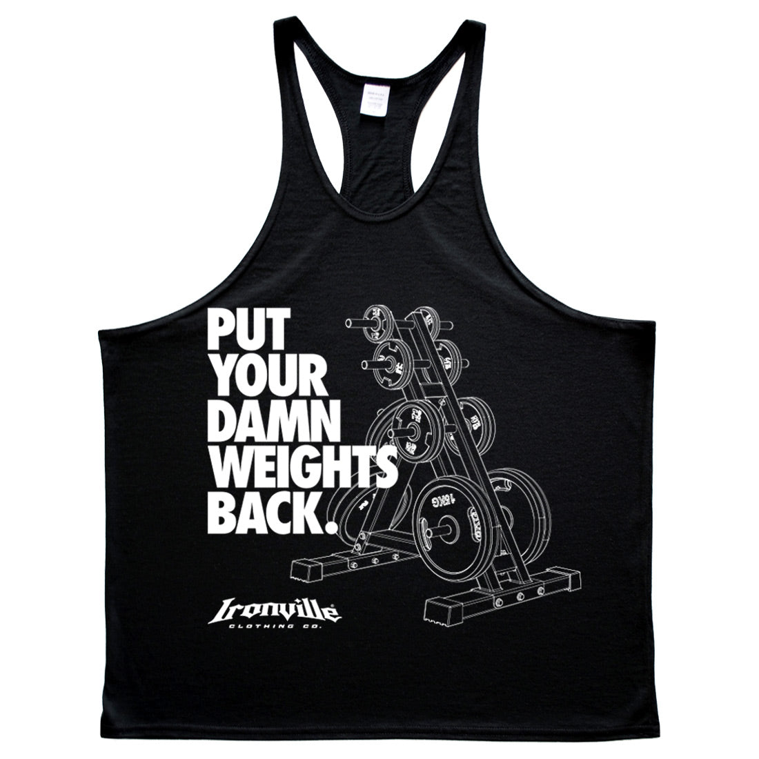 Ironville DAMN WEIGHTS Stringer Tank Top – IRONVILLE CLOTHING CO.